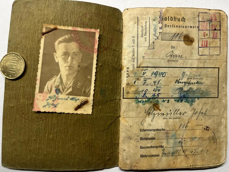 Kurland Docs | Soldbuch Luftwaffe - lei.z.b.V.Battr.7398 - Holzmüller