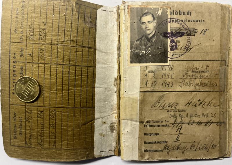 Kurland Docs | Soldbuch WH (Heer) - 29.Pz.Gren.Div. - Italy - Hützke