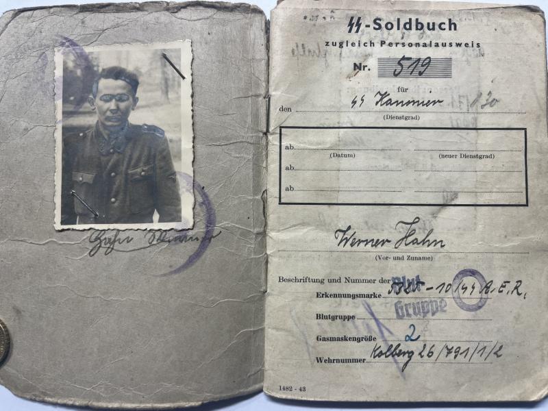 Kurland Docs | Soldbuch - "Waffen-SS" - 12.SS-Pz.Div. "HJ" -Hahn