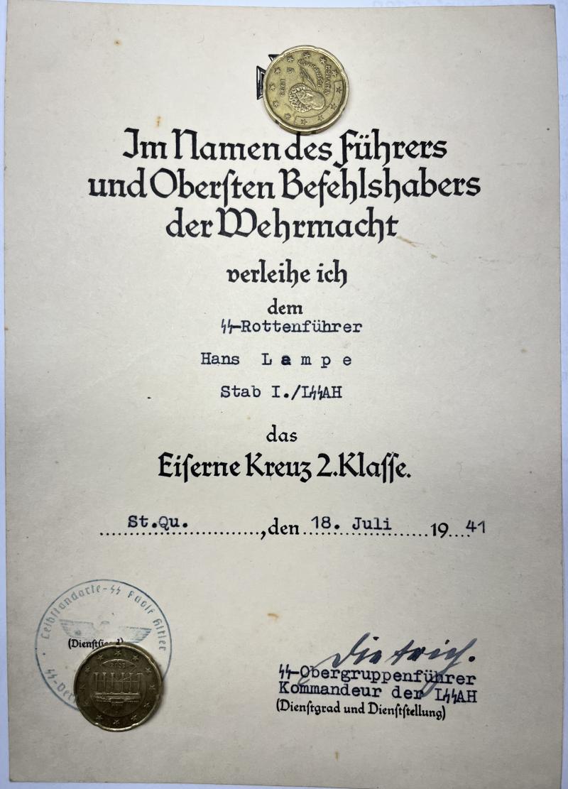 Kurland Docs | Citation - "Waffen SS" - "LSSAH" - Lampe
