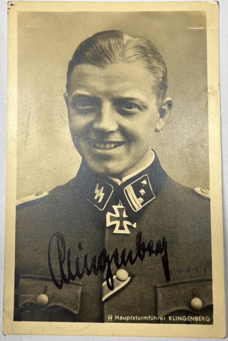 Kurland Docs | "Waffen-SS" - Hoffmann postcard - "Bad Tölz" - Klingenberg
