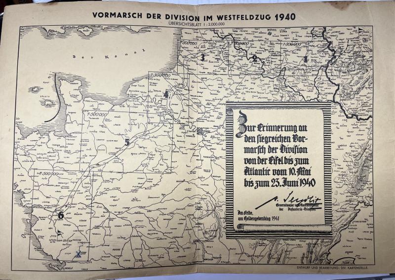 Kurland Docs | "Vormarsch" folder/map - 12.Inf.Div. 1940/,41